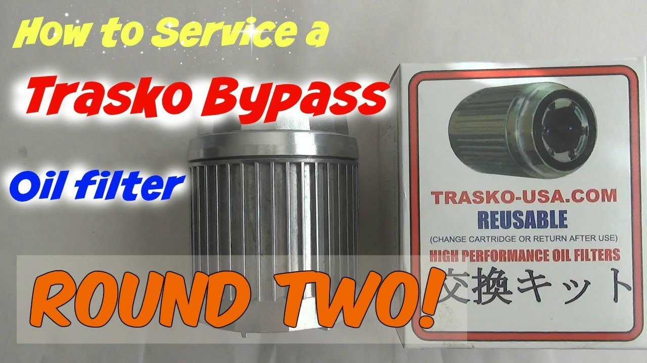 How to service a Trasko Bypass oil filter on a VW Jetta Tdi - YouTube