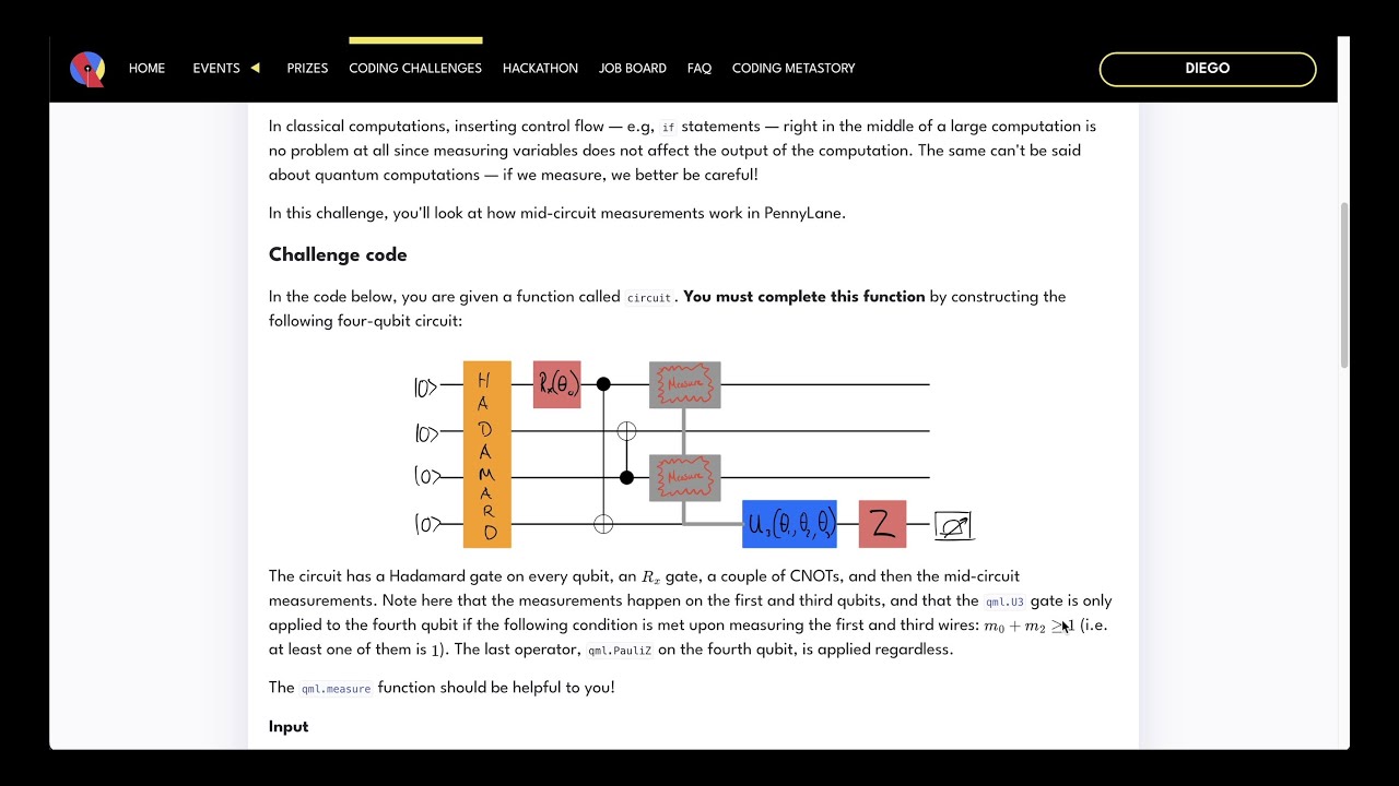 Problem 08 - Stuck in the Middle with U | QHack 2023 Coding Challenges - YouTube
