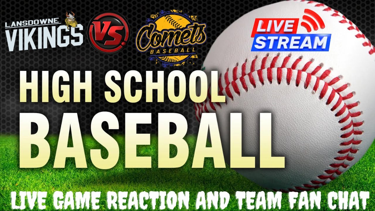 Catonsville Comets vs Lansdowne Vikings ⚾ High School Varsity Baseball ...