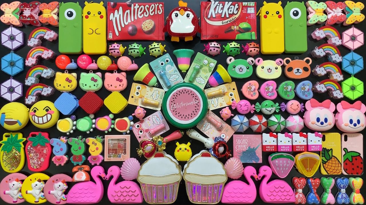 Festival of Colors !! Mixing Random Things Into SLIME !! Satisfying ...