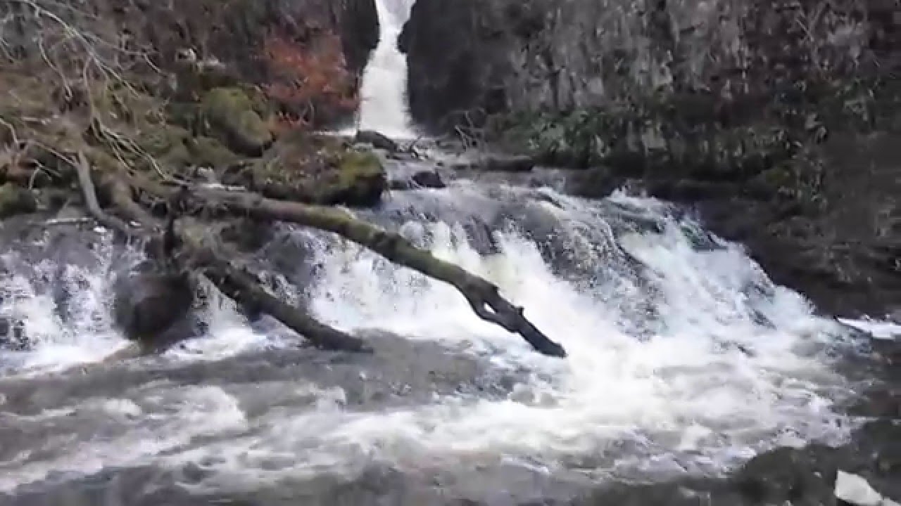 Catrigg Force waterfall 29-1-16 - YouTube