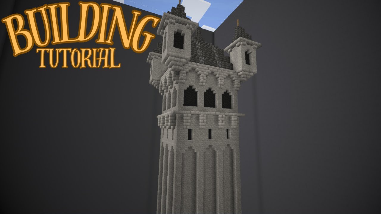 How to Build a Tall Castle Tower Outpost in Minecraft - YouTube