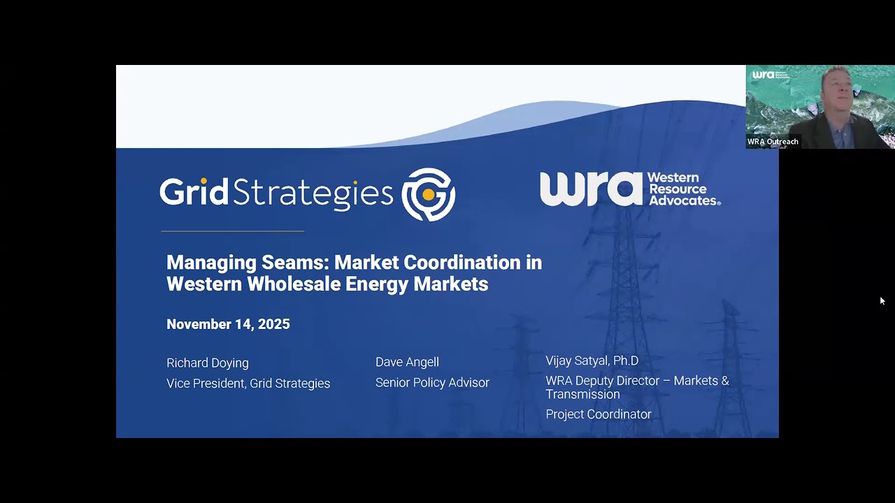 Managing Seams: Market Coordination in Western Wholesale Energy Markets ...