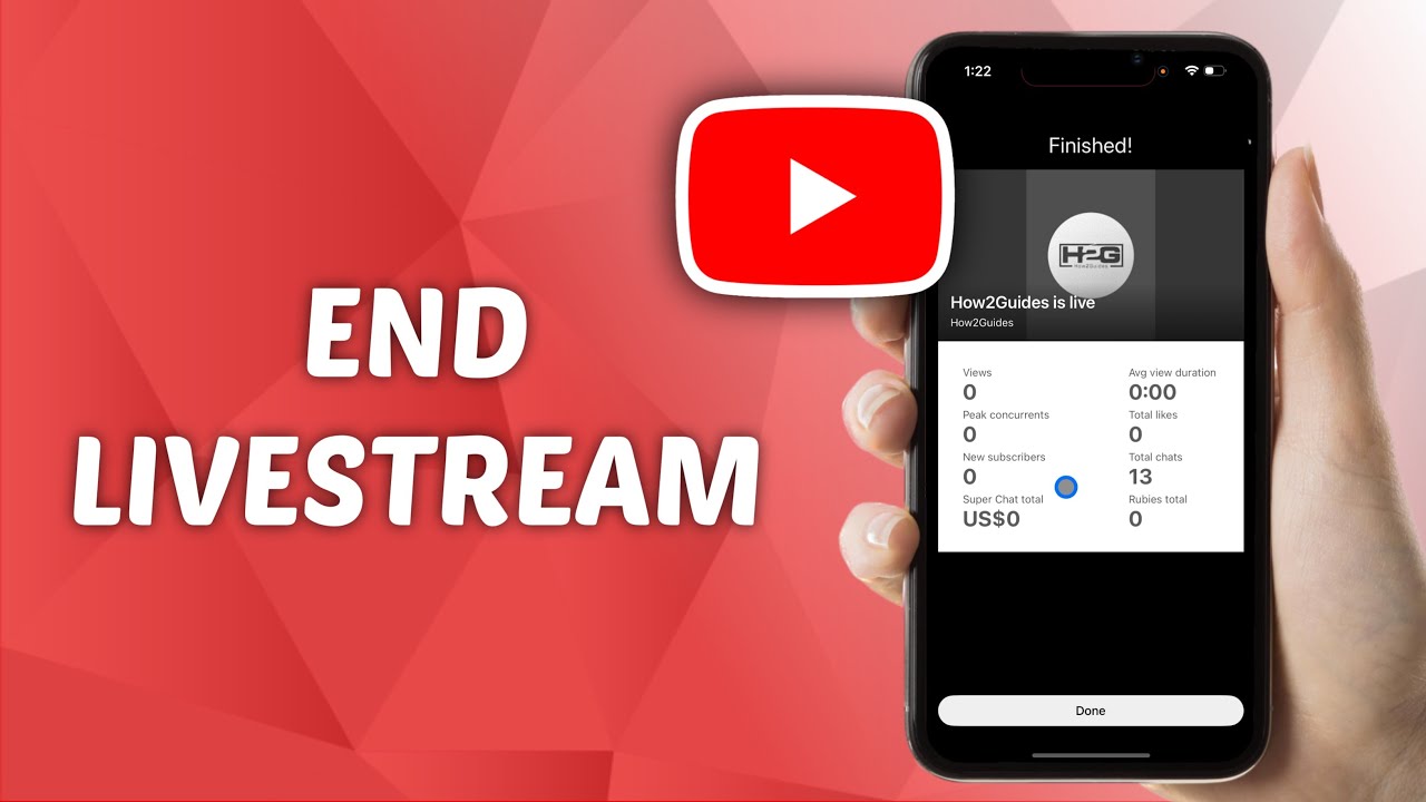 How to End a Live Stream on YouTube - YouTube