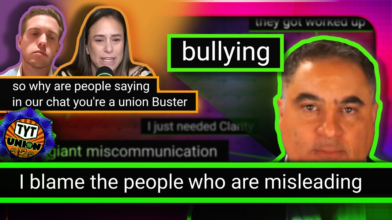 TYT Boss Accuses TYT Union Workers Of Bullying As Cenk Uygur Doubles ...