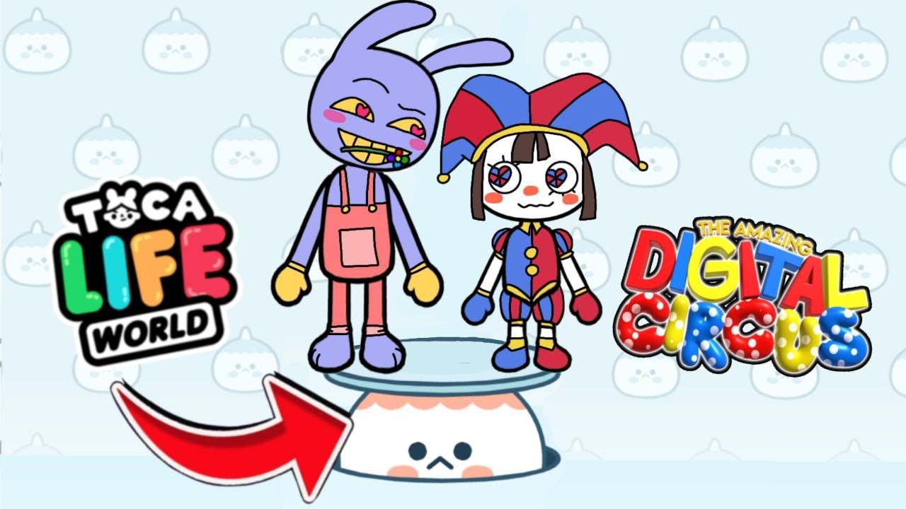 The Amazing Digital Circus In Toca Life World Pomni Vs Jax Drawing