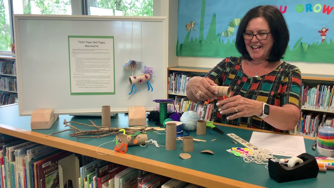 Be Creative with Miss Ria - Toilet Paper Roll Puppy Marionette - YouTube