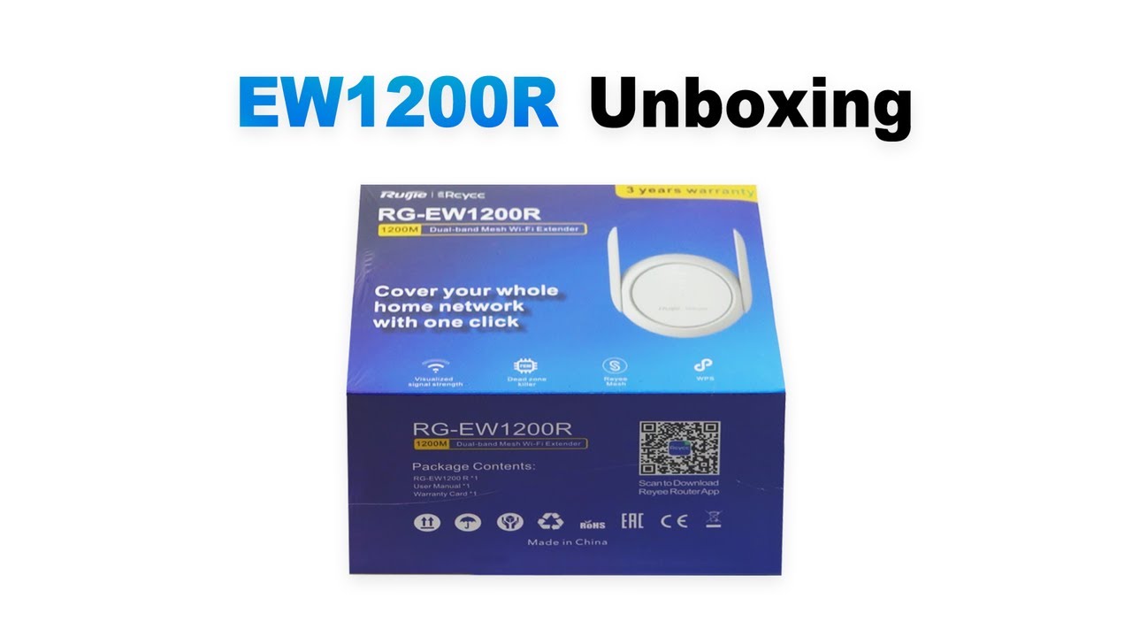 RG-EW1200R Unboxing Video - YouTube