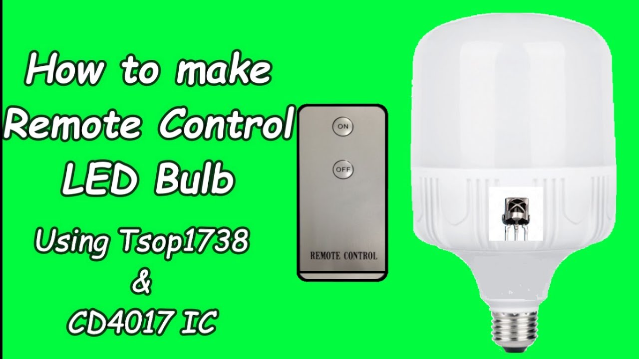 How to make remote control LED Bulb - YouTube
