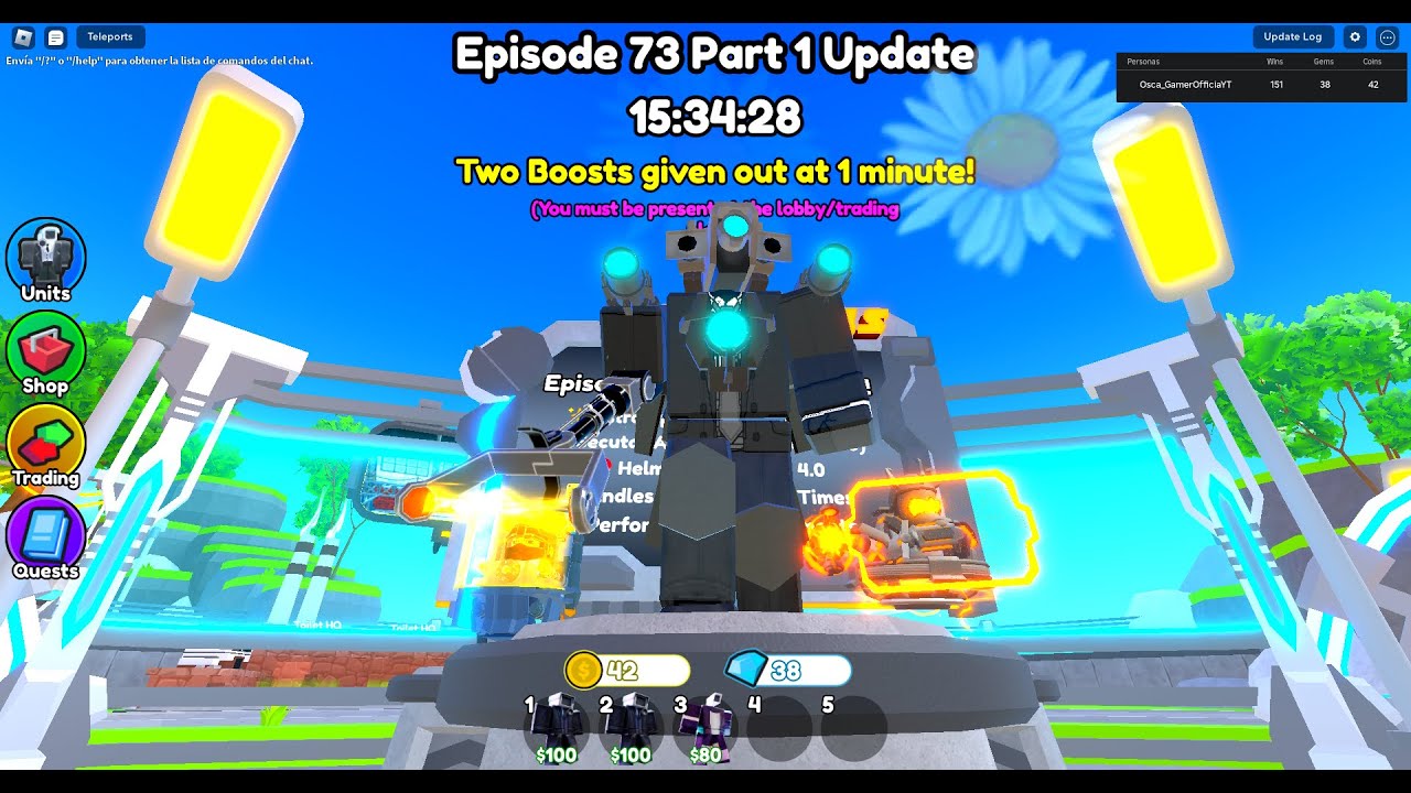 de camera woman firmada y 53 gemas a clock titan o astro upgrade titan ...