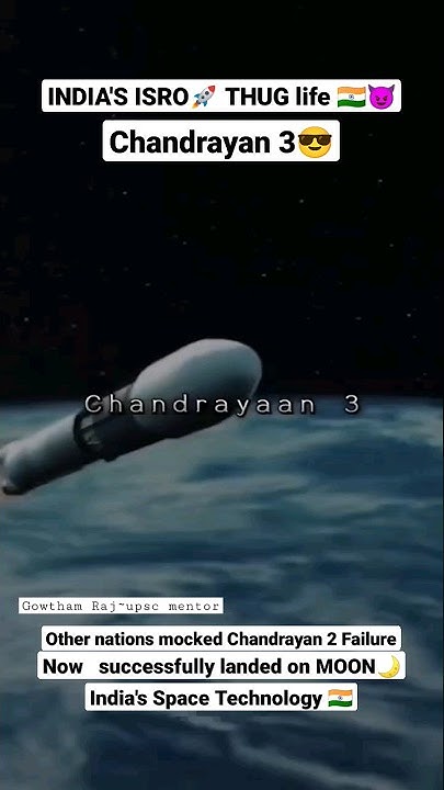 Chandrayan 3 successful mission by ISRO 🇮🇳💪 #space #india #upsc #isro #chandrayaan3 #ias #ips ...