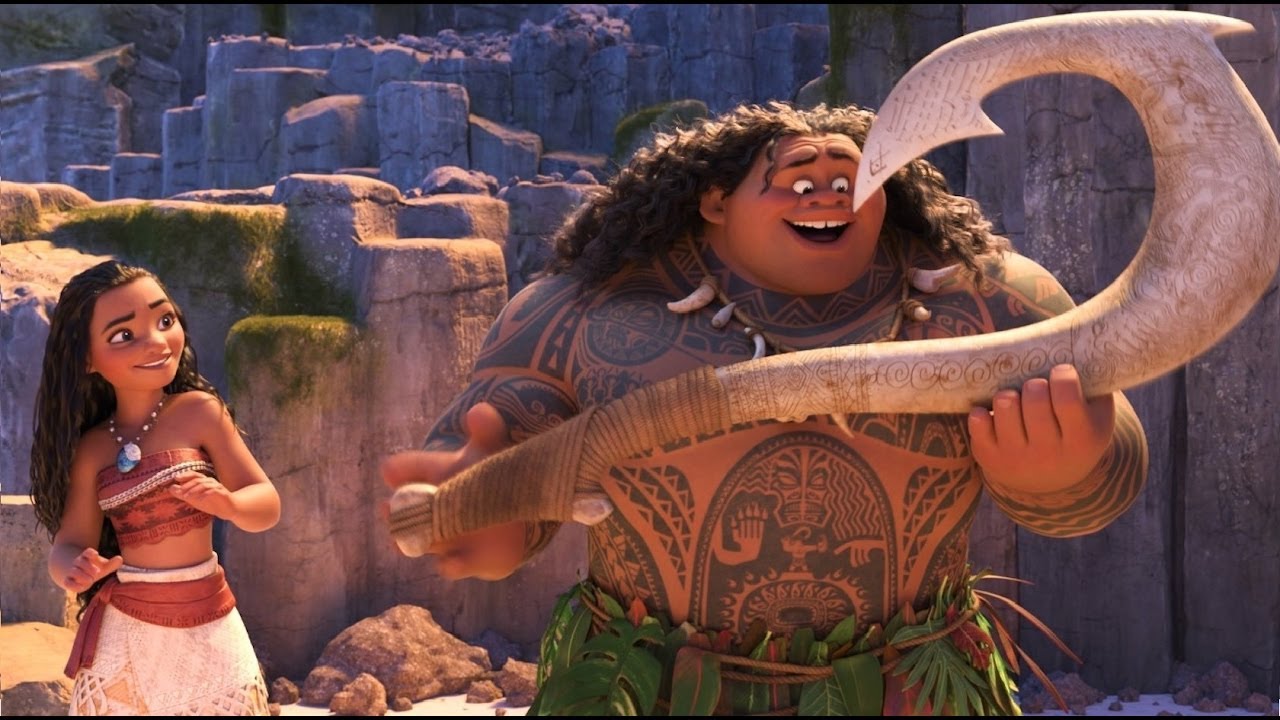 Moana 2016 - Maui Leaves Moana On The Island - Best Moment HD - YouTube