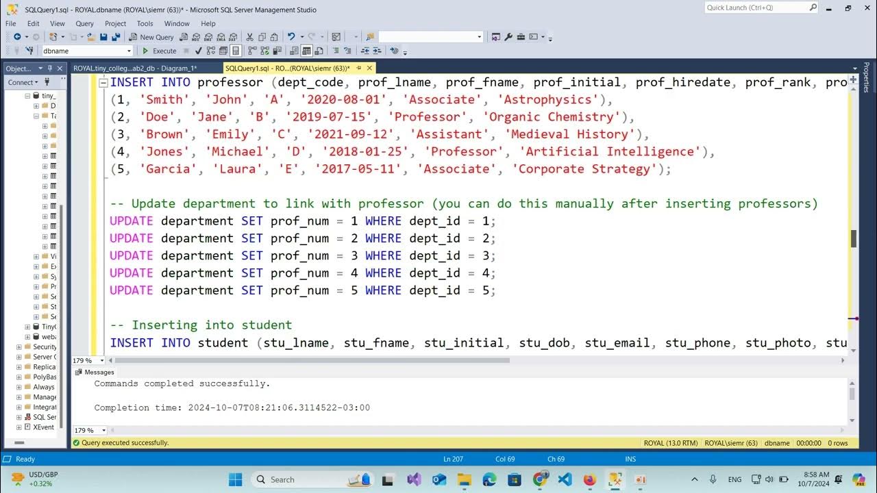 DBMS SQL Statement - YouTube