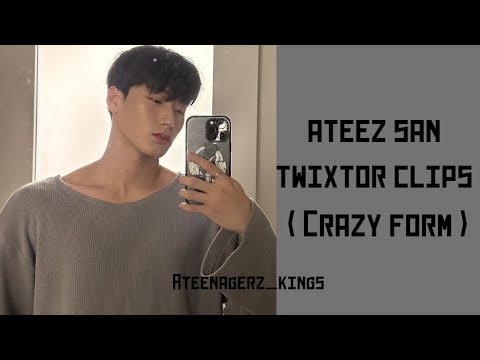 ateez san crazy form editing clips twixtor with quality - YouTube