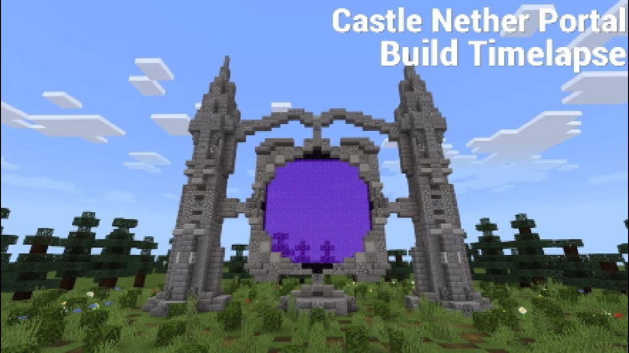 Epic Nether portal speed build! - YouTube