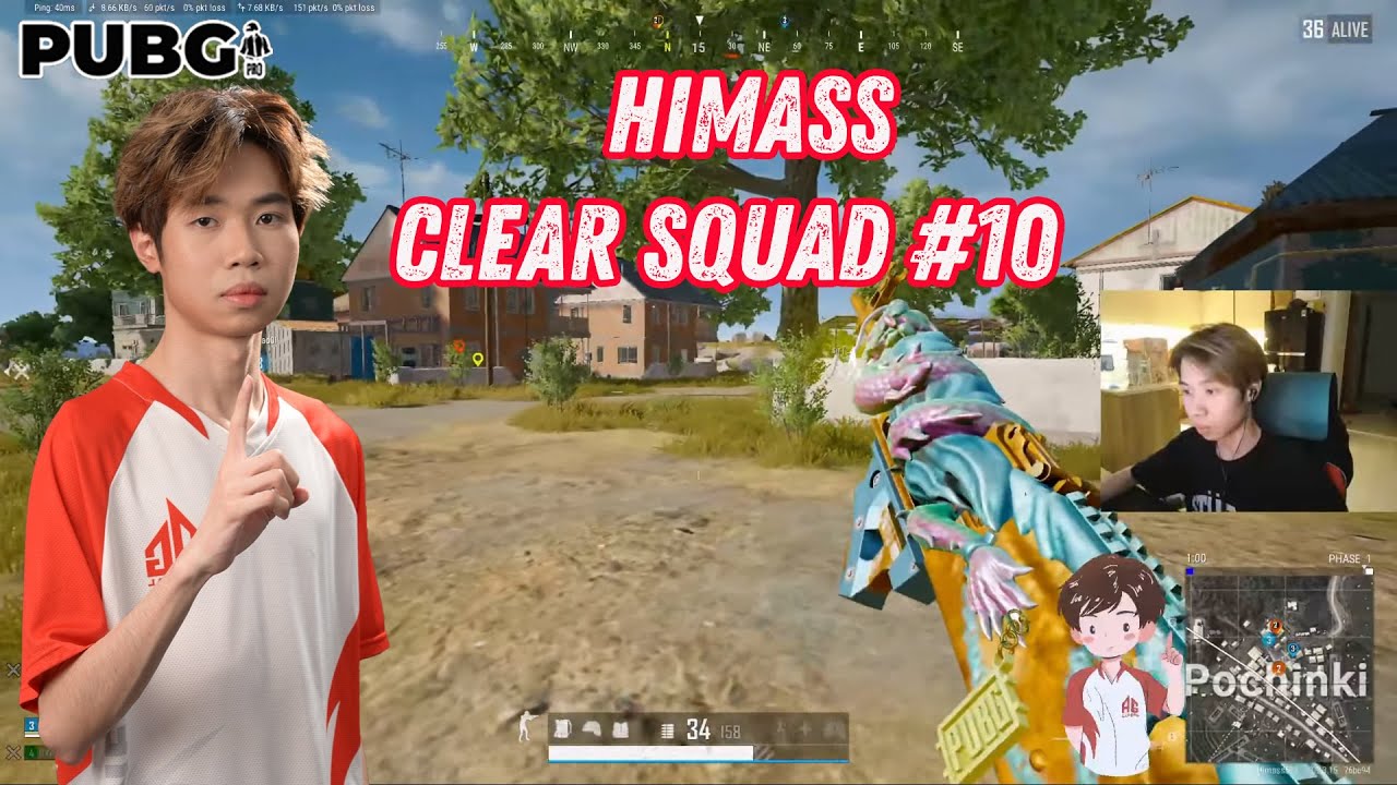 PUBG PC I Himass Clear Squad #10 I Những pha Clear Squad của Streamer ...