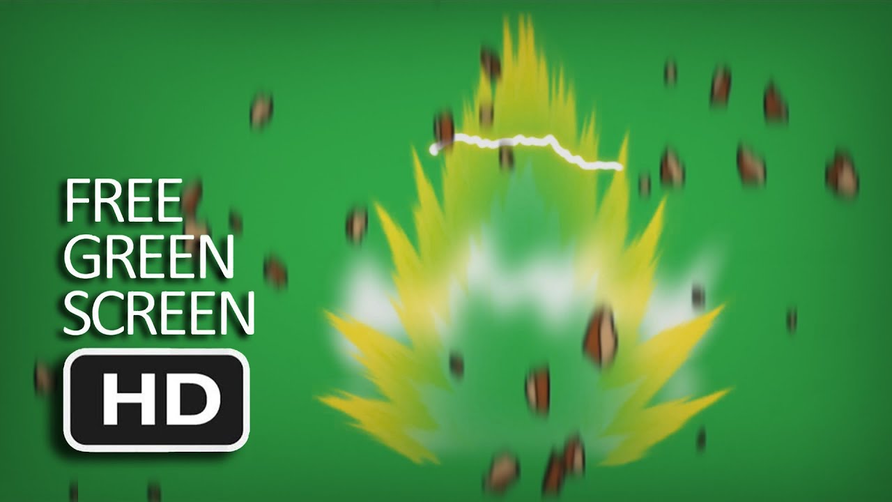 Free Green Screen - Super Saiyan Aura [With Sound] - YouTube