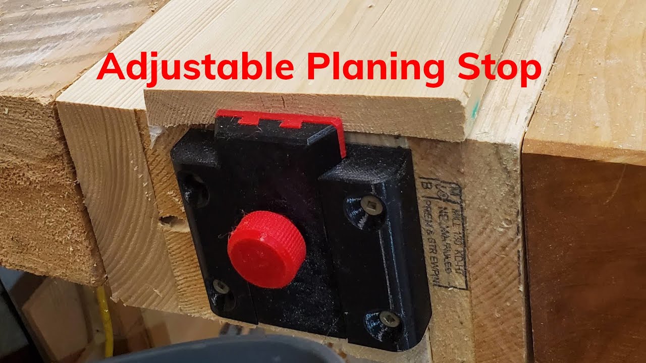 Adjustable Planing Stop - 3d Printed - YouTube