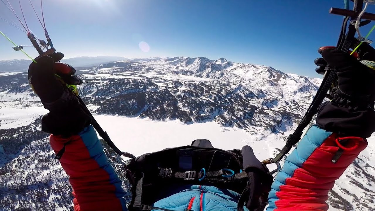 XC Paragliding | 3500m in winter - YouTube