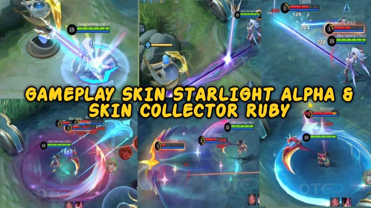 GAMEPLAY ALPHA STARLIGHT SKIN & RUBY COLLECTOR SKIN MOBILE LEGENDS ...