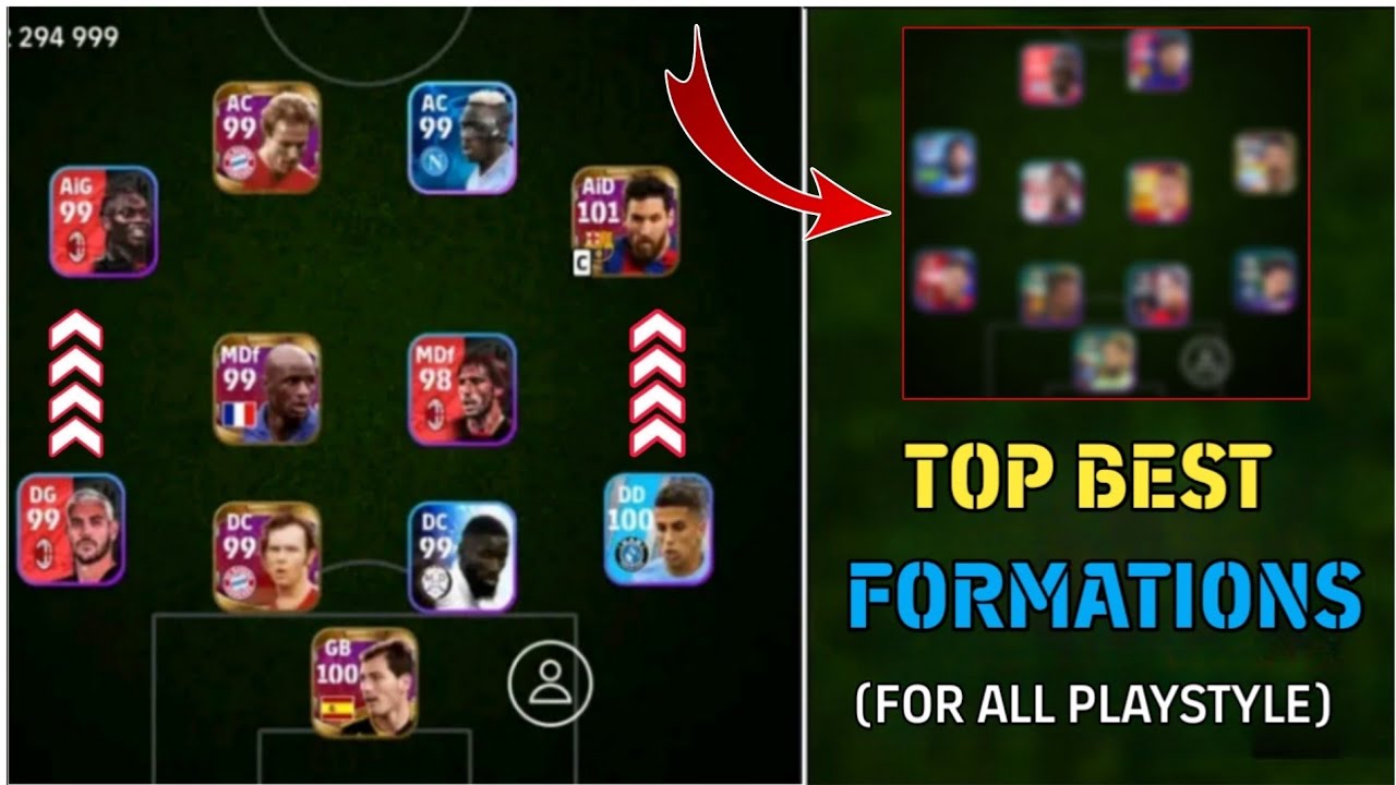 Top Best Formations In eFootball For All Playstyle - YouTube