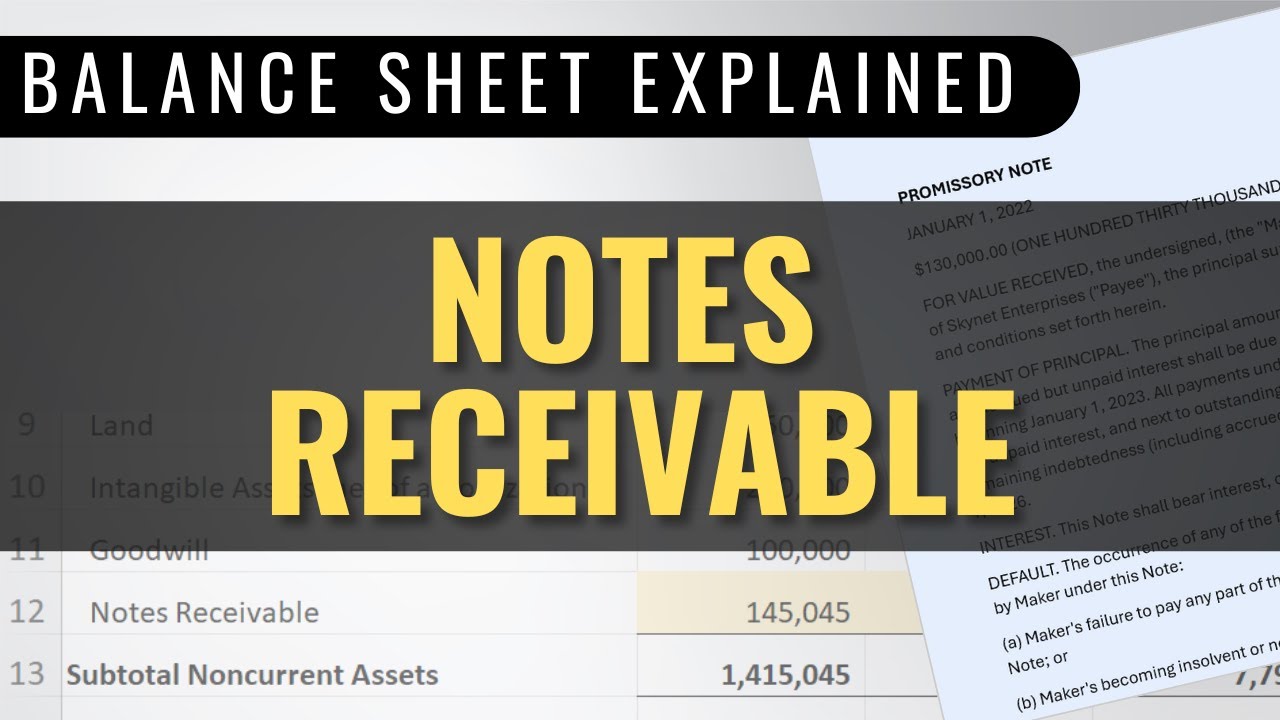 Notes Receivable Explained - Accounting for Promissory Notes - YouTube