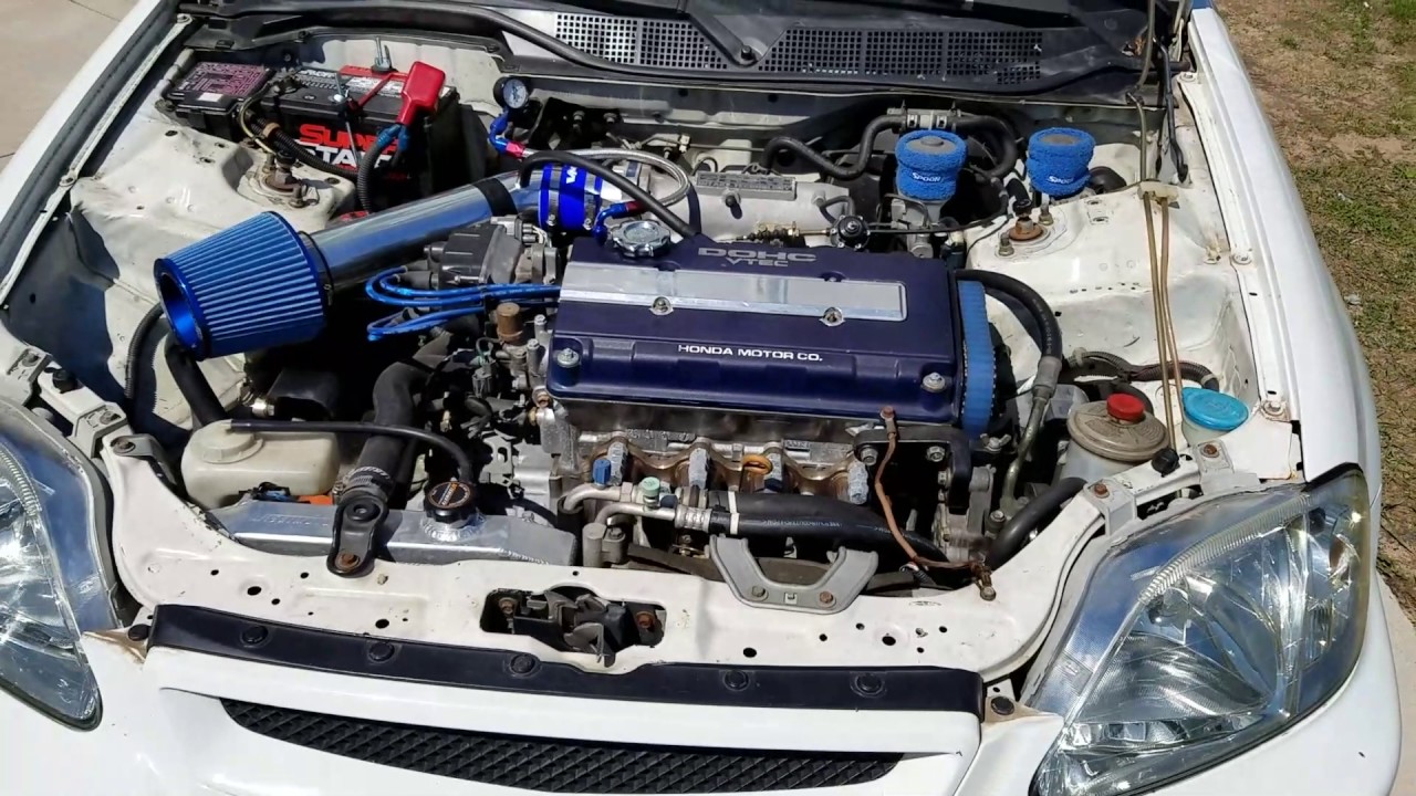 b20vtec dyno 231.4 hp - YouTube