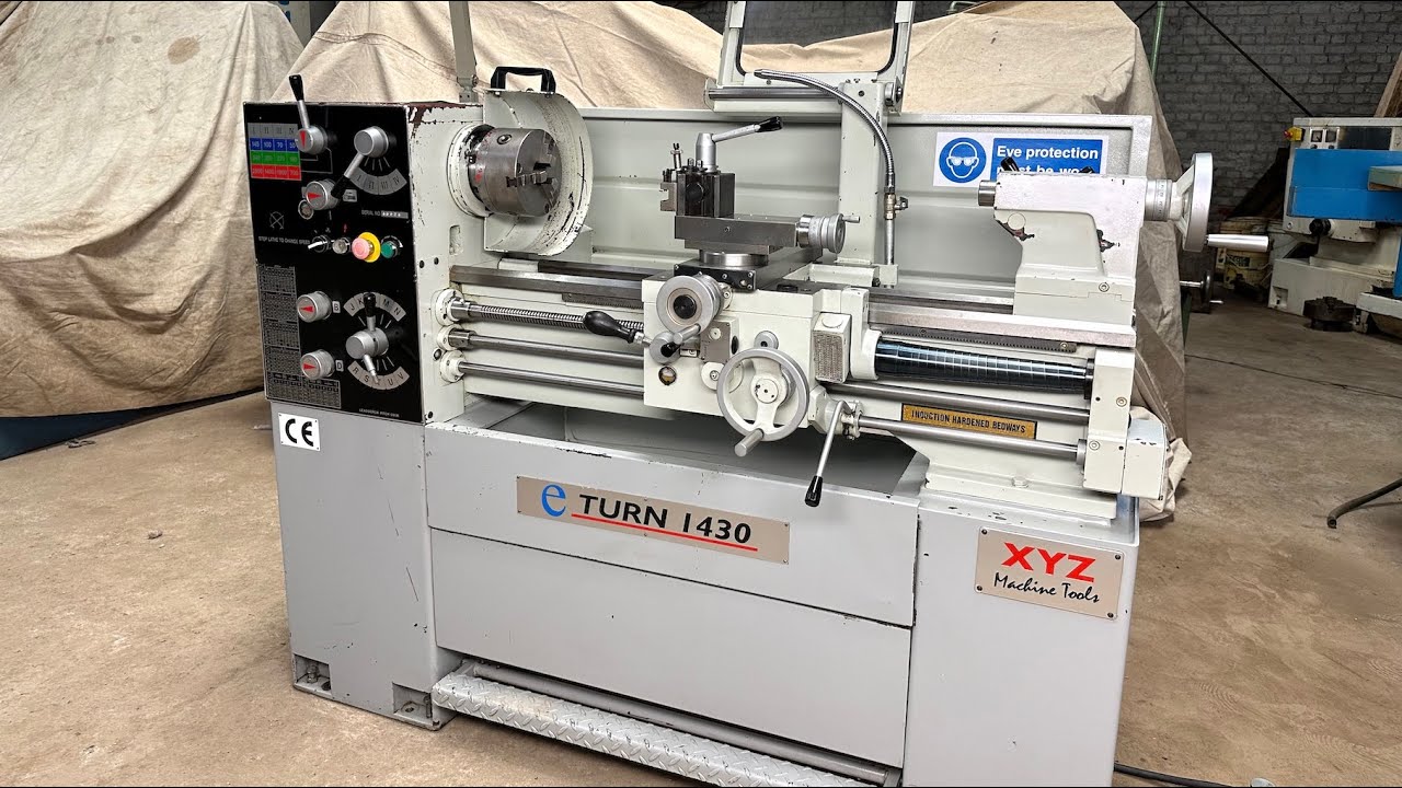 Lathe Machine - XYZ England E-Turn 1430 - 760 mm Job Length - YouTube