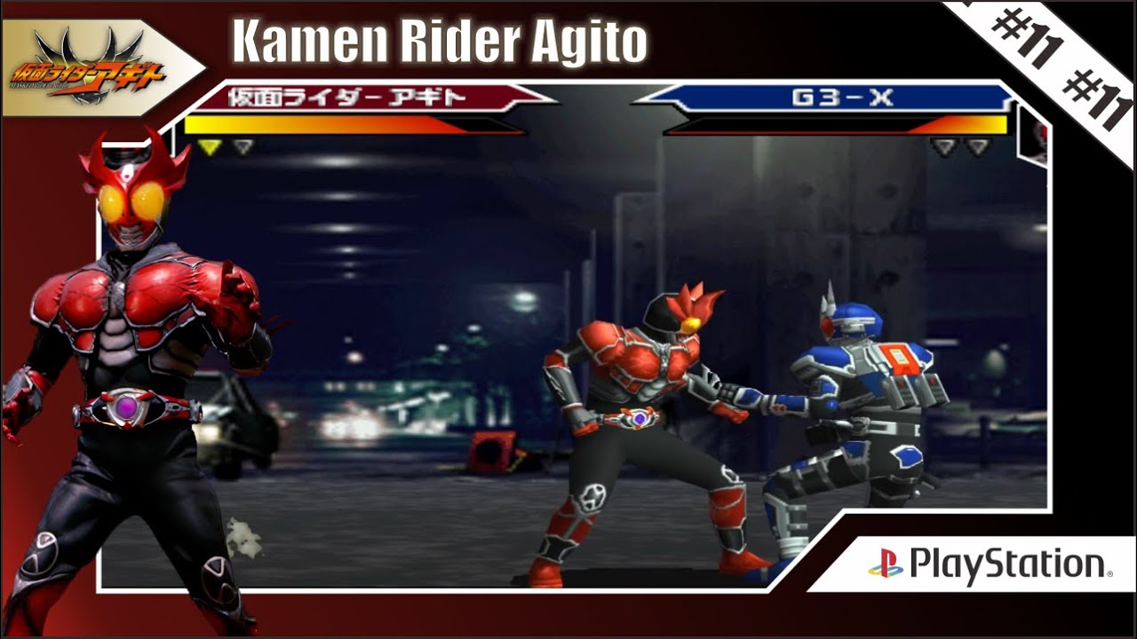 Kamen Rider Agito - Agito Burning Form Gameplay [11] | PS1 Game - YouTube