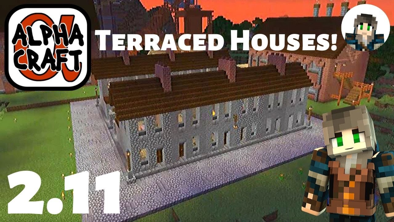 Let's Build a Terraced House - Minecraft Alphacraft S2 ep11 - YouTube