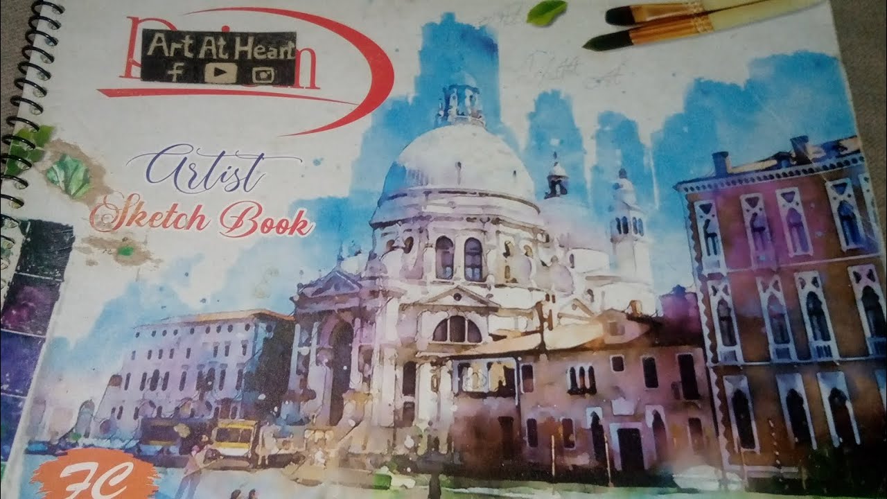 Beautiful Front Page Of My A4 Sketchbook Art at Heart♥ - YouTube