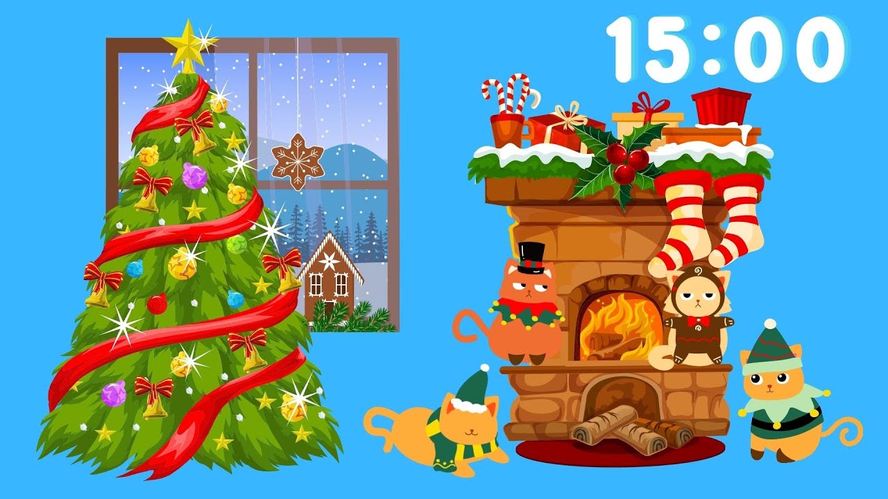 15 Minute Timer with Christmas Music & Alarm - YouTube