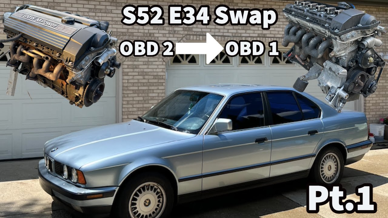 BMW S52 OBD 1 Conversion and Full Refresh | E34 S52 Swap Ep. 3 Pt. 1 - YouTube