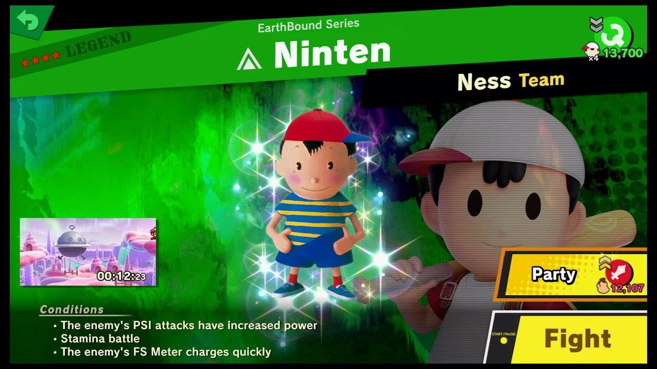 Spirit Board Fight - Legendary Spirit "Ninten" - Super Smash Bros ...