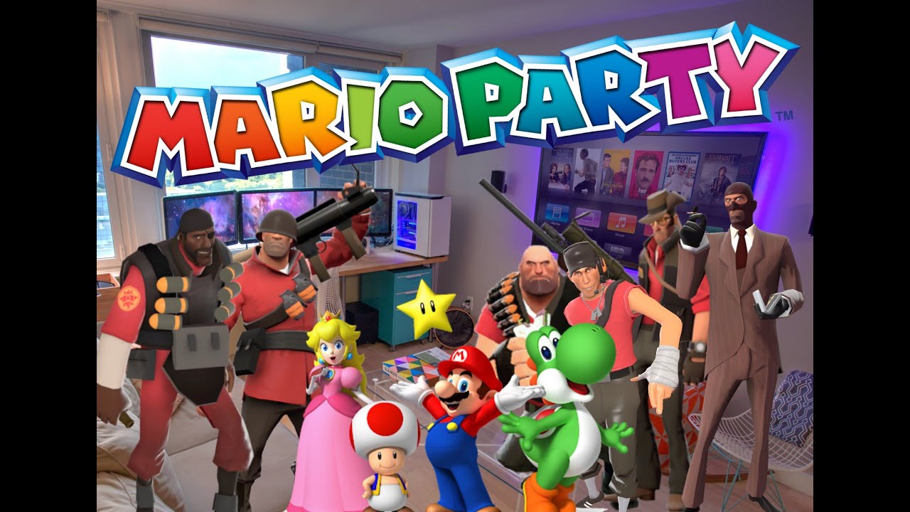 [15.ai TF2] The Team Plays Mario Party - YouTube