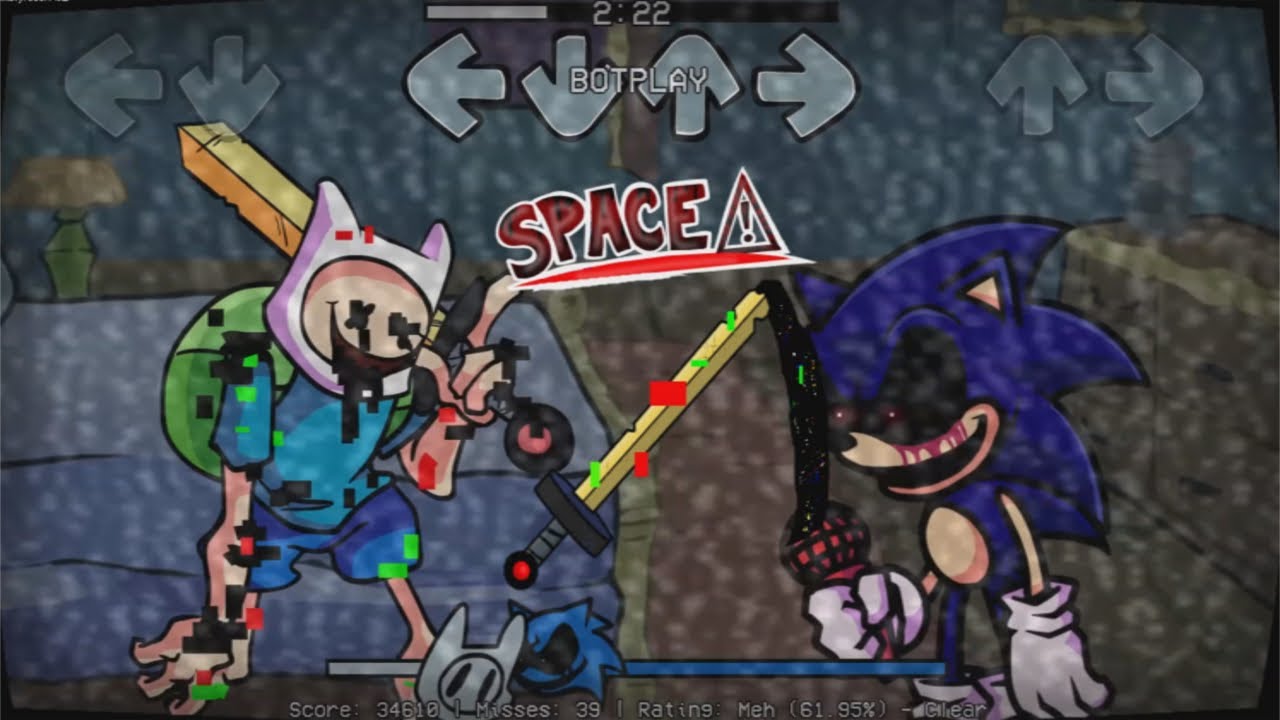 Pibby Finn and Sonic exe sing Mist - YouTube