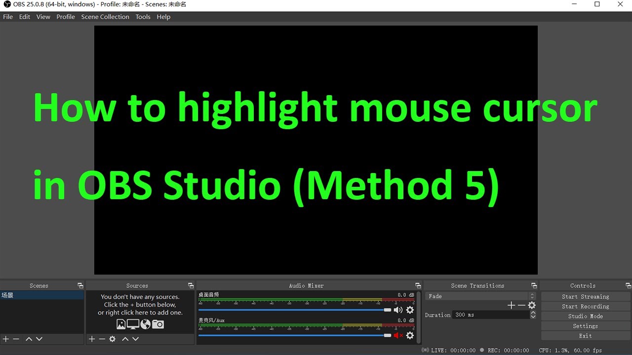 How to highlight mouse cursor in OBS Studio (Method 5) - YouTube