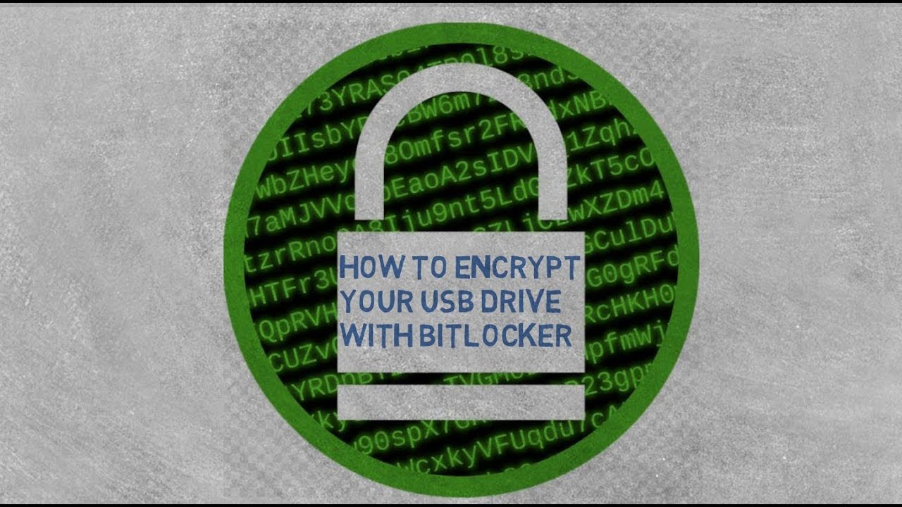 How to Encrypt a Flash Drive with BitLocker || Windows 10 pro - YouTube