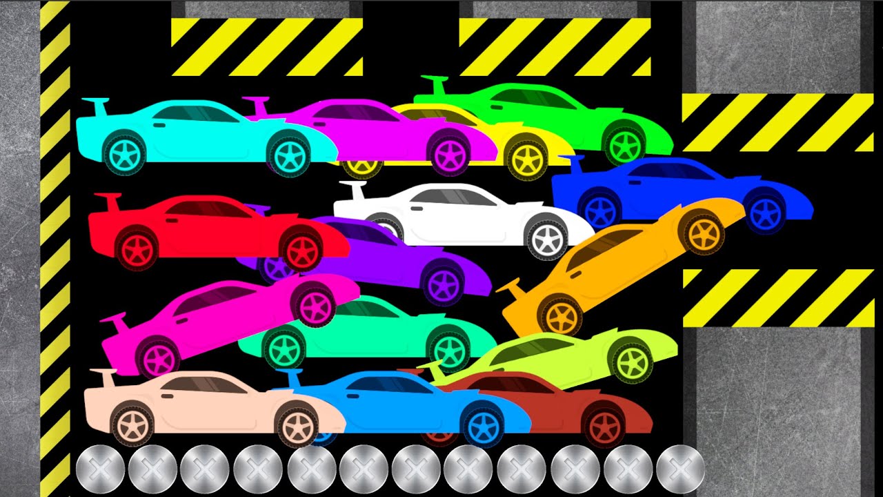 Survival Car Race in Algodoo - Color Stickman Cars Battle #3 - YouTube