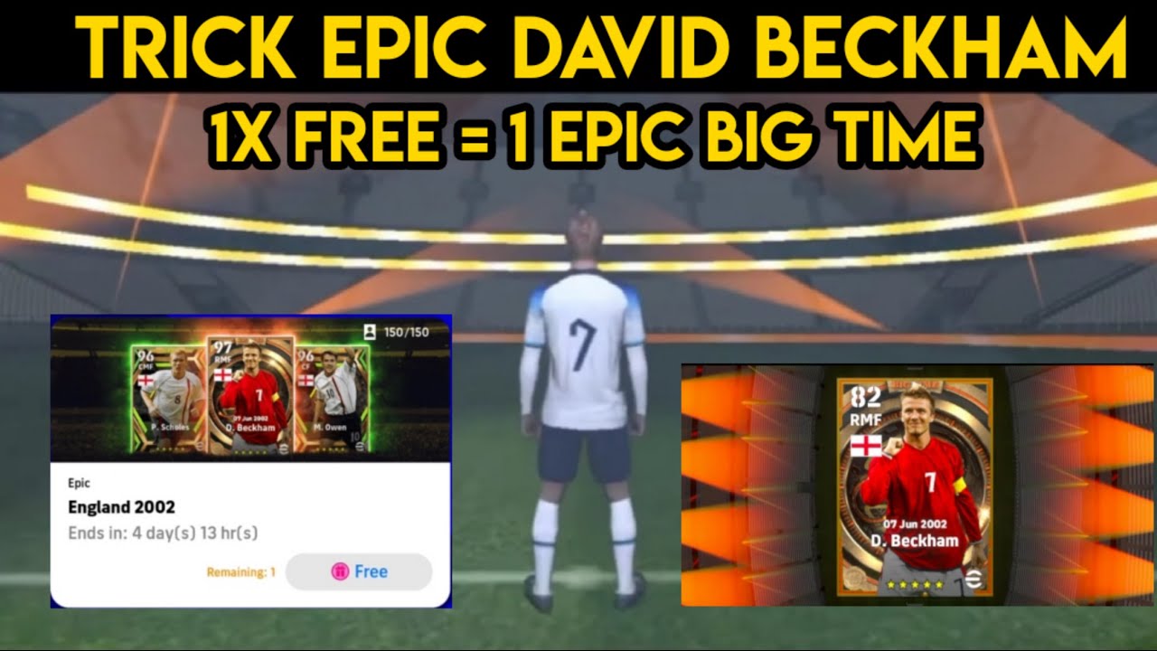trik cara mendapatkan epic big time David Beckham gratis di epic card ...