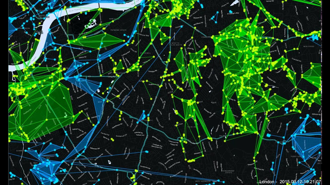 Ingress London 24hr time lapse - 12 09 2015 - YouTube
