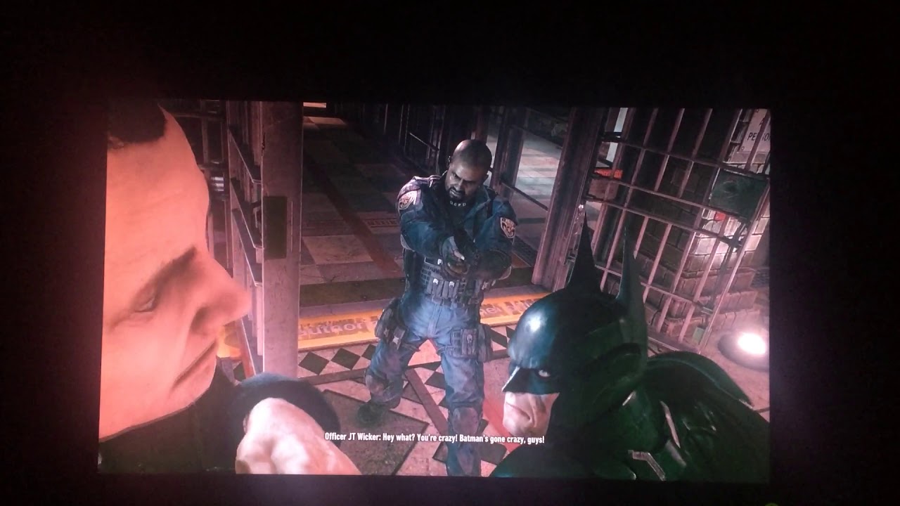 Batman interrogates the Police officer - YouTube