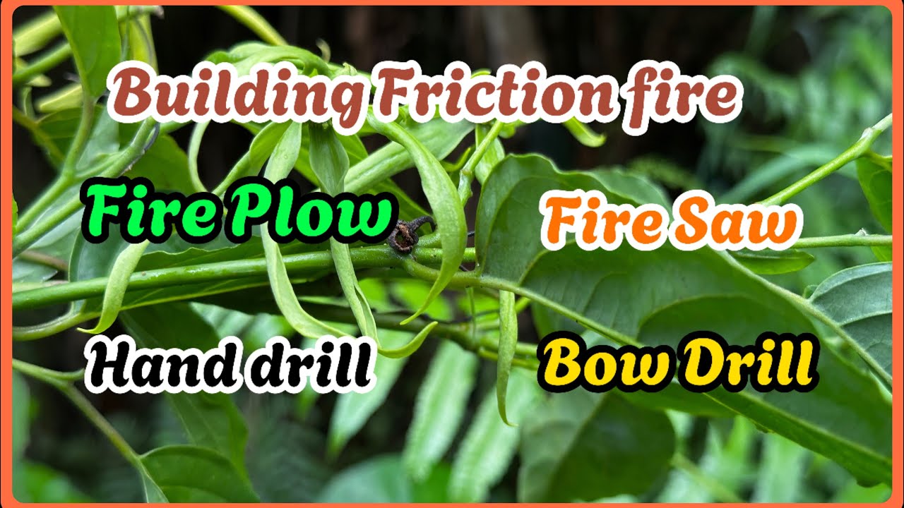Building Friction Fire Using Cananga Wood - YouTube