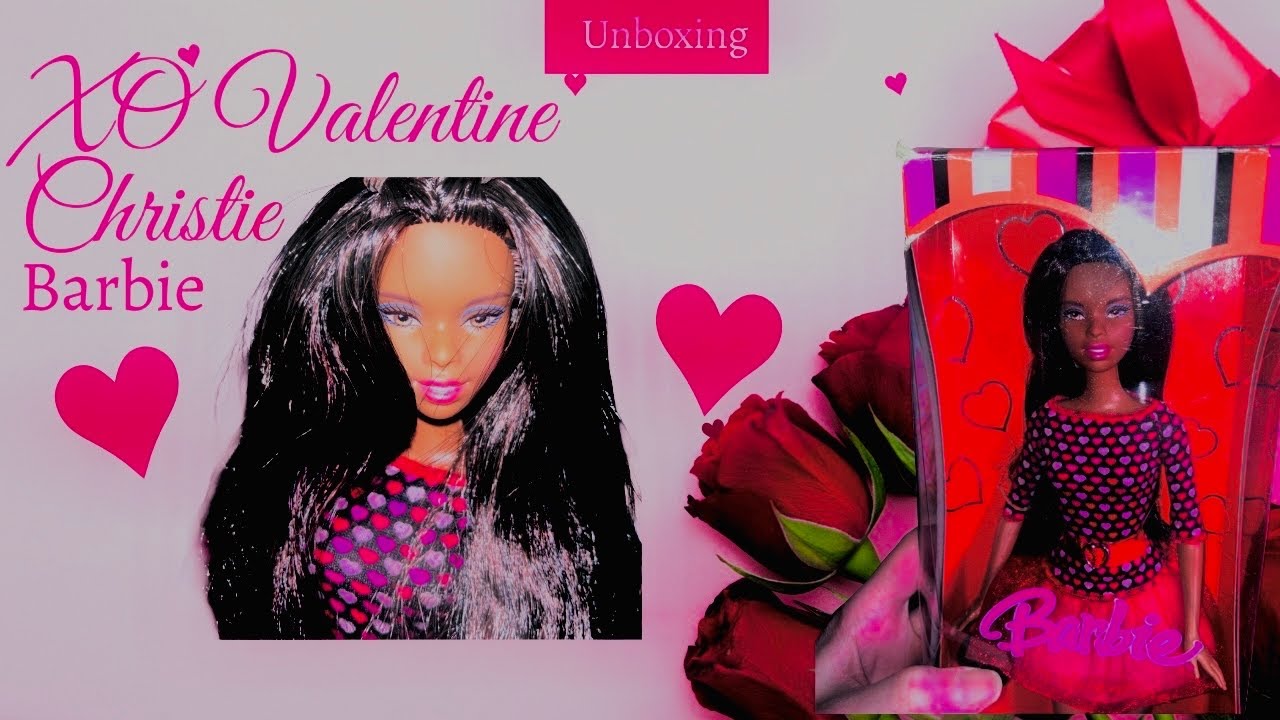XO Valentine BARBIE! Unboxing/Review Christie variant DOLL! V DAY - YouTube