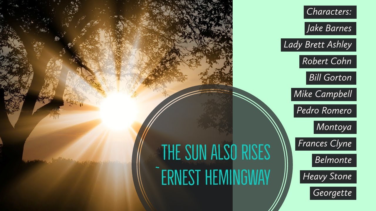Ernest Hemingway's The Sun Also Rises (Summary & Analysis) - YouTube