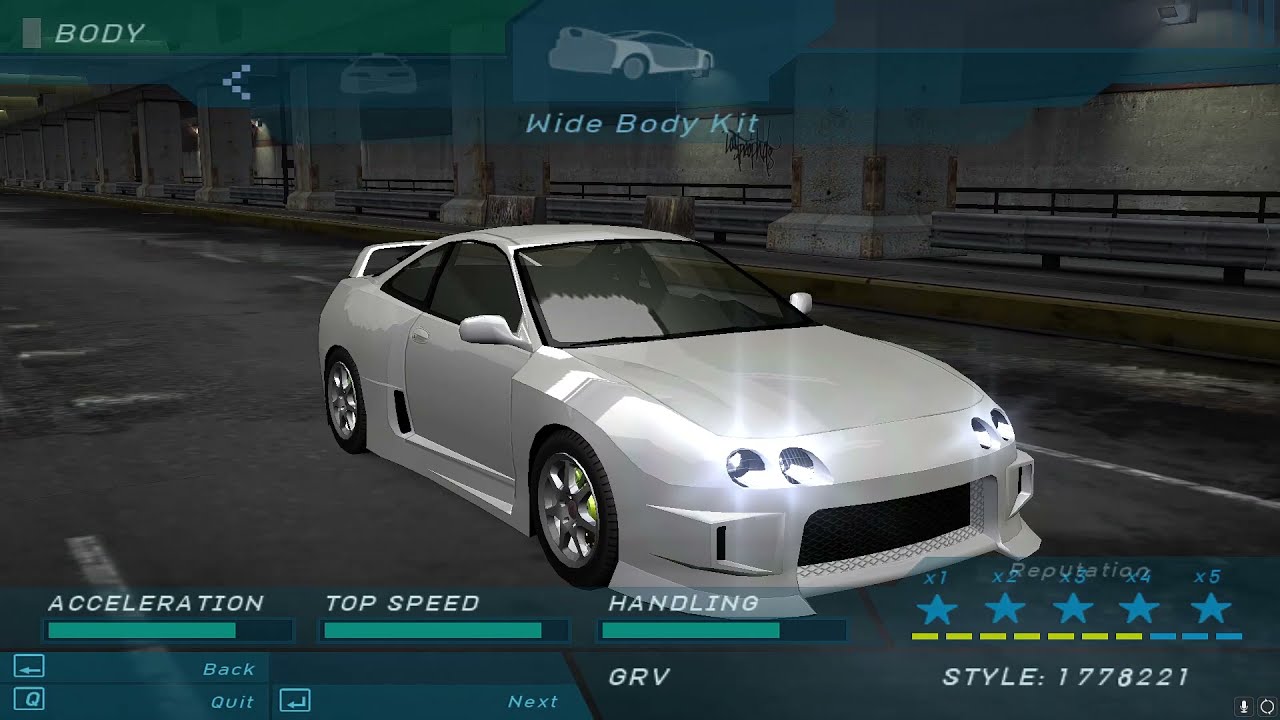 NFS Underground Acura Integra Type R Customization - YouTube
