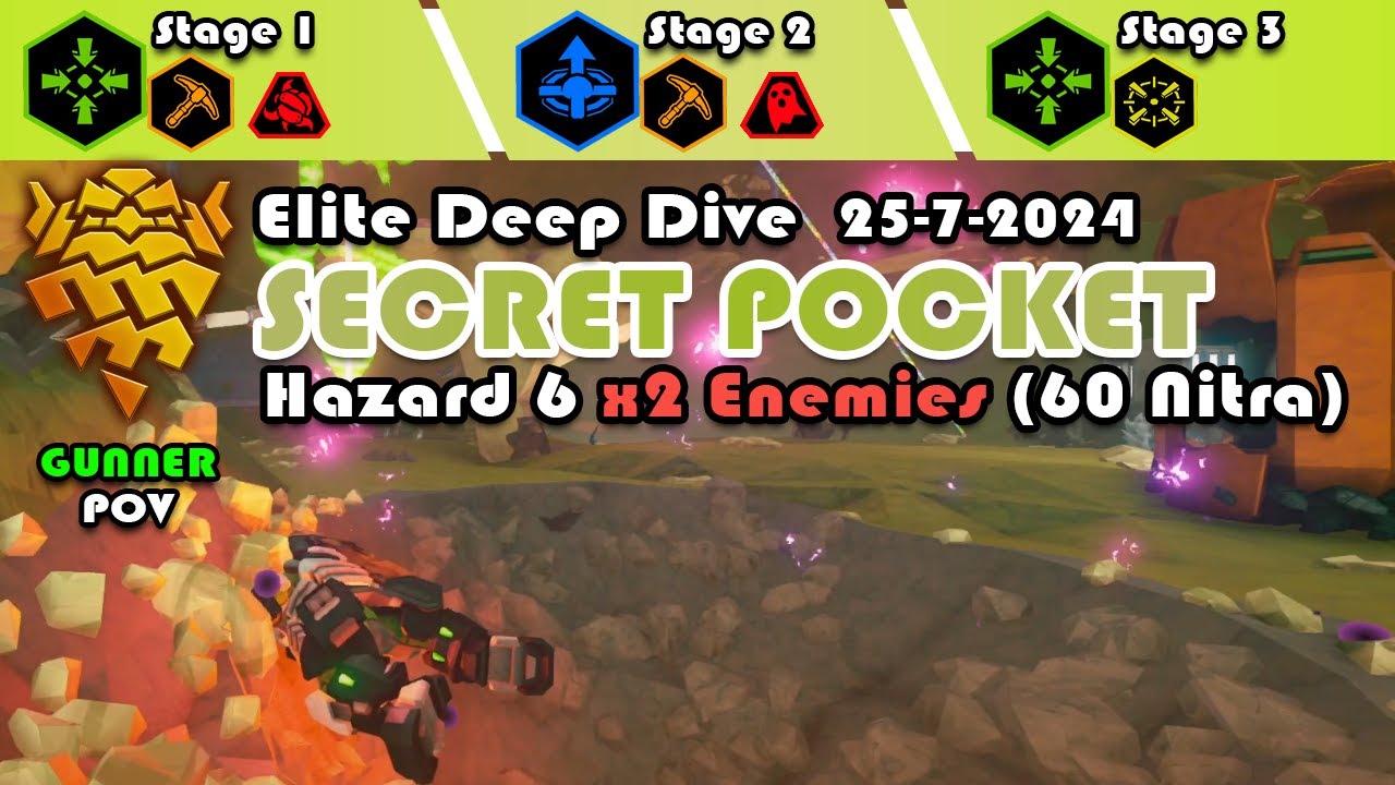 [DRG] Hazard 6x2 (60 Nitra) Elite Deep Dive "Secret Pocket" 25-7-2024 ...