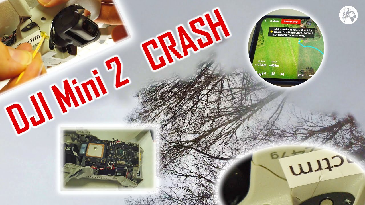 DJI Mini 2 Crash and repair, Pád a oprava - YouTube