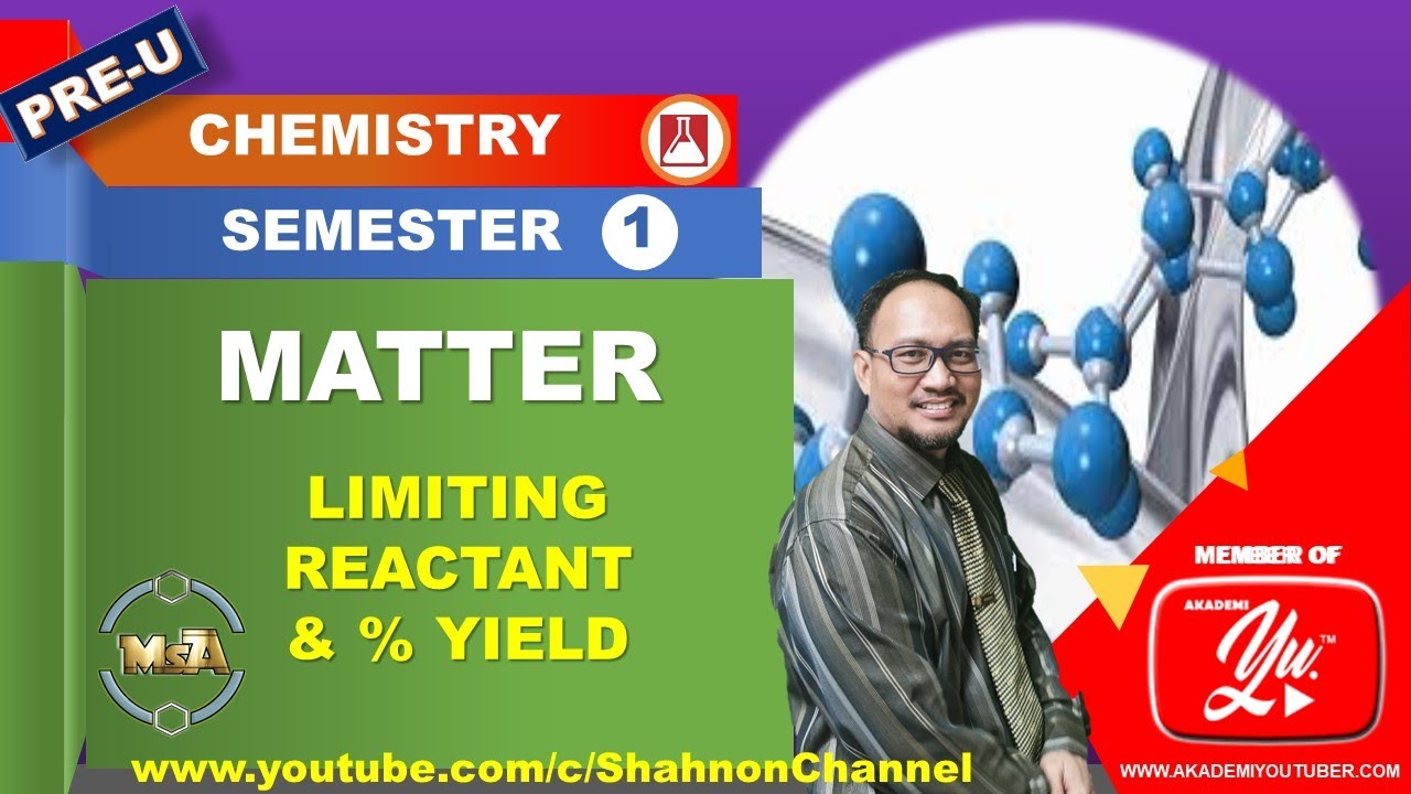 MATTER: Mole Concept (Limiting Reactant & Percentage Yield) - YouTube
