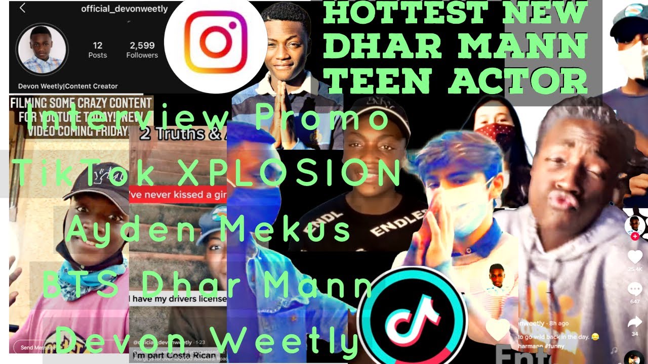 Dhar Mann Actor Devon Weetly TikTok Ayden Mekus IG Youtube and his ...